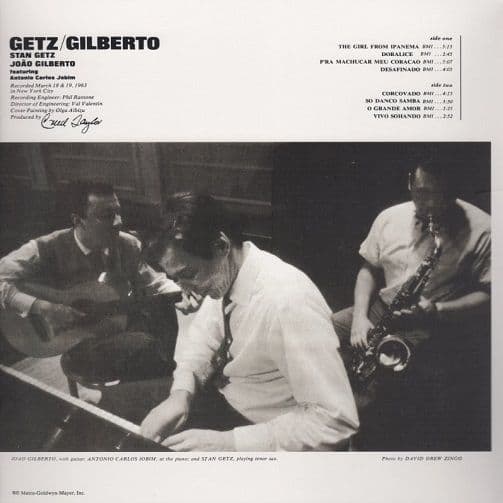 STAN GETZ AND JOAO GILBERTO Getz / Gilberto Vinyl Record LP Verve 2016